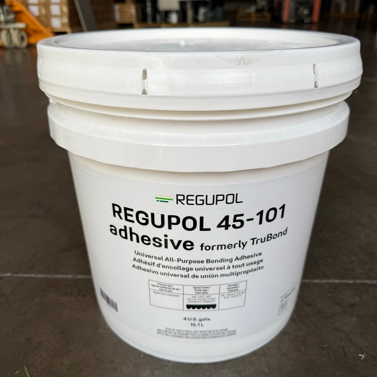 Regupol TruBond 45-101 Rubber Flooring Adhesive (4 Gal) – High-Strength ...